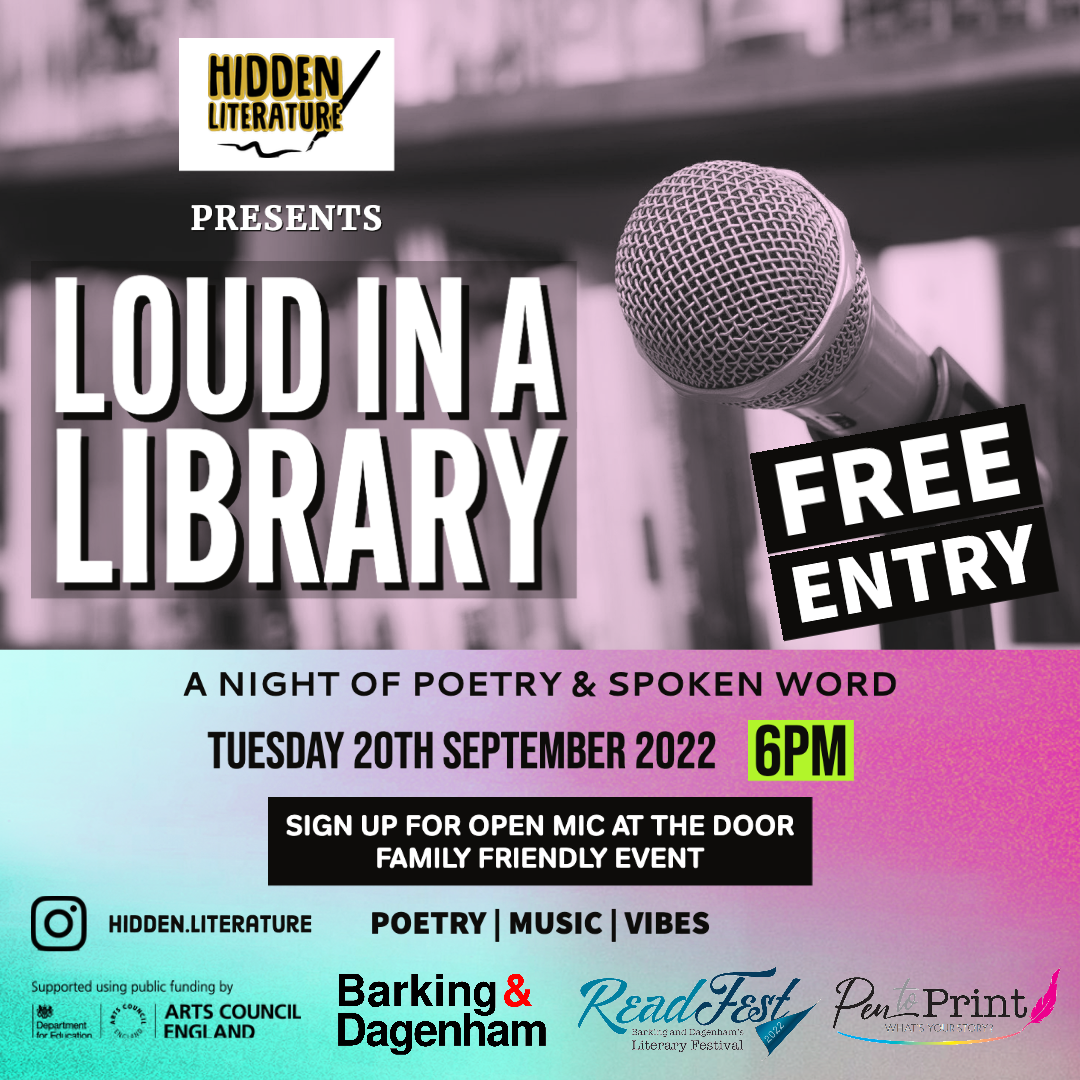 Hidden Literature Presents LOUD IN A LIBRARY 20.09.22 - Hidden Literature
